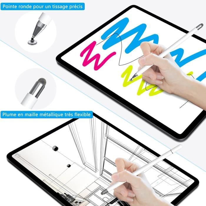 Stylet Pour Tablette, 2 En 1 Stylet Tactile Pencil Ipad Pour Toutes Les ...