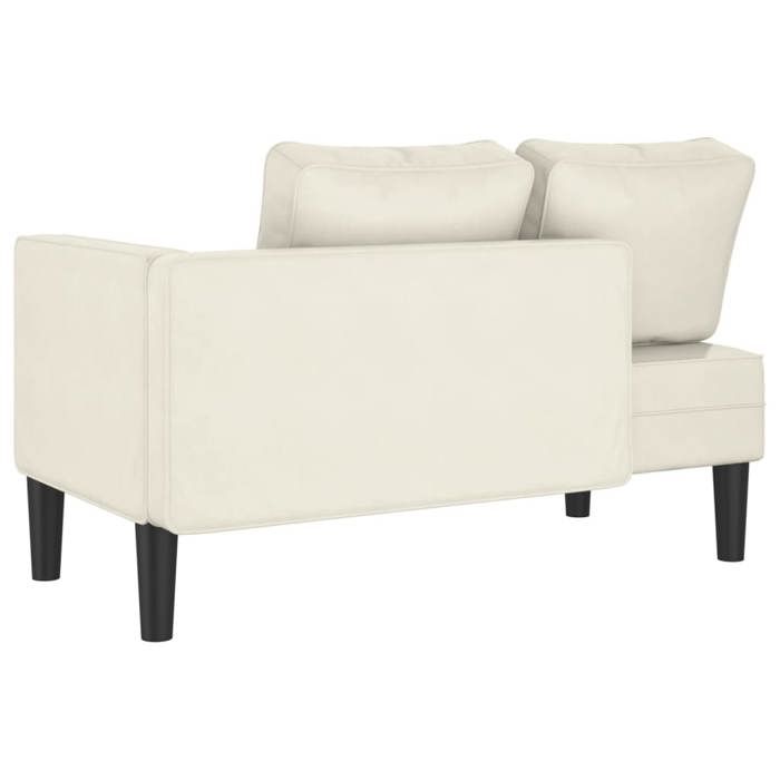 Meridienne chaise longue canape pour interieur avec coussins en velours ...