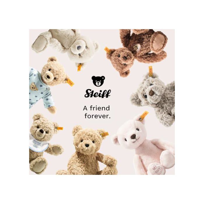 Peluche - STEIFF - Teddybär zur Geburt - 32 cm - Beige - bavoir ...