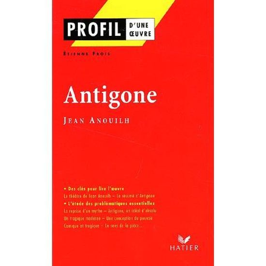 Antigone, Jean Anouilh - Cdiscount Librairie