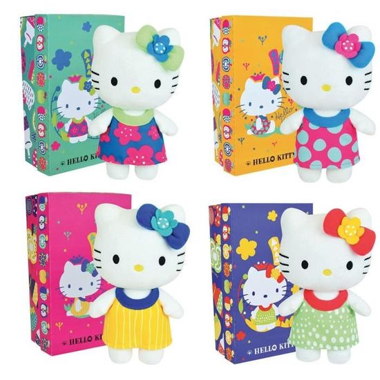 Peluche - Jemini - Hello Kitty - Blanc - 3 ans - Douceur exceptionnelle ...