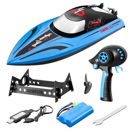 Bateau télécommandé pour enfants - 2.4Ghz RC Bateau de course à grande ...