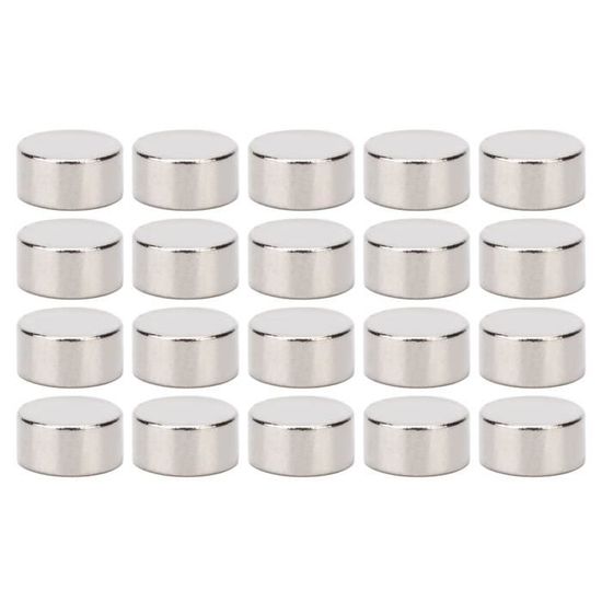 Lot de 100 mini aimants ronds en néodyme puissants pour réfrigérateur ...