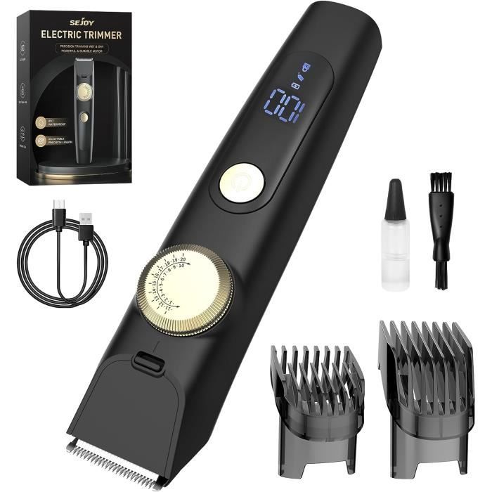 Tondeuse à Barbe Pour Homme,Tondeuse Cheveux Hommes Sans Fil Rechargeable Tondeuse À Barbe ...