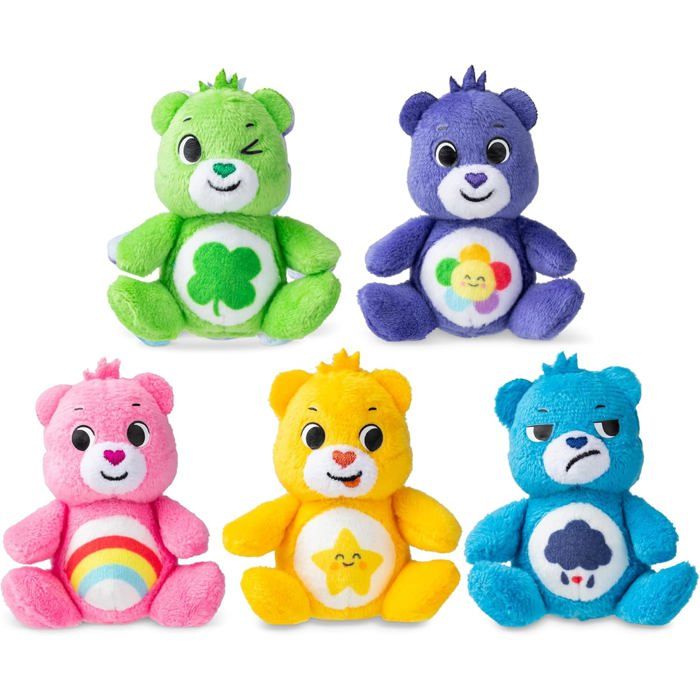Basic Fun Care Bears Mini Peluches 5 Pièces, Coffret Cadeau de Doudous ...