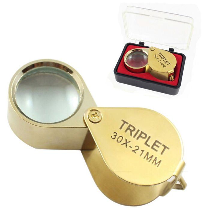 Bijoutier Eye Loupe Verre loupe 30x Loupe avec Botier 30x Loupe de ...