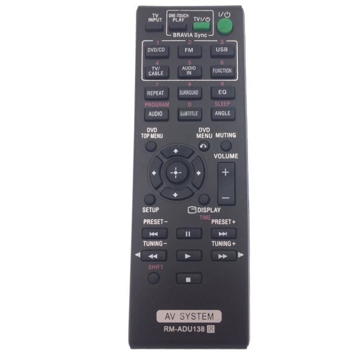 RM-ADU138 AV Receiver Remote Control For SONY DVD Home theater System ...