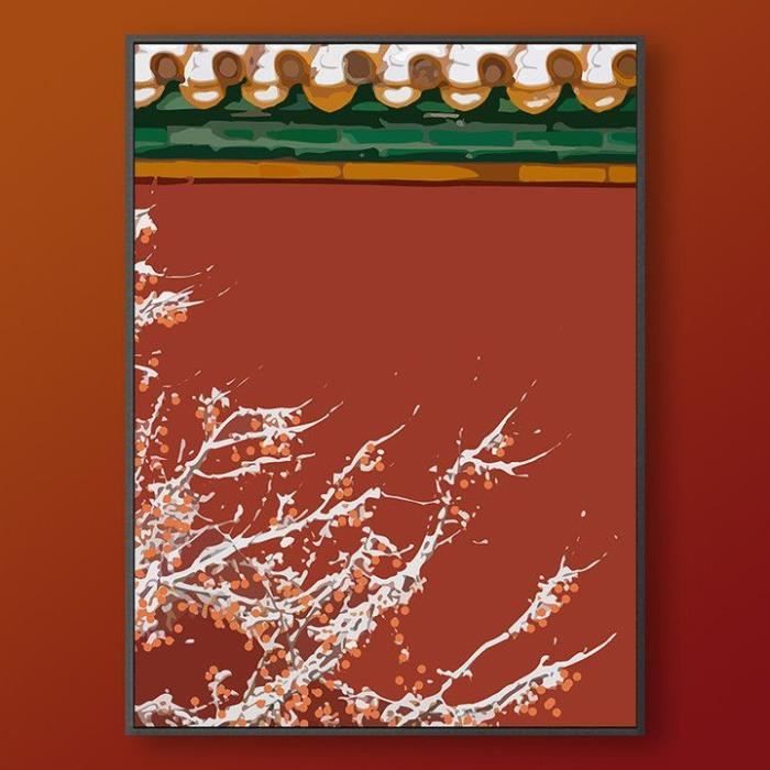 Peinture Numero Adulte 50*65cm main de la construction des murs du ...