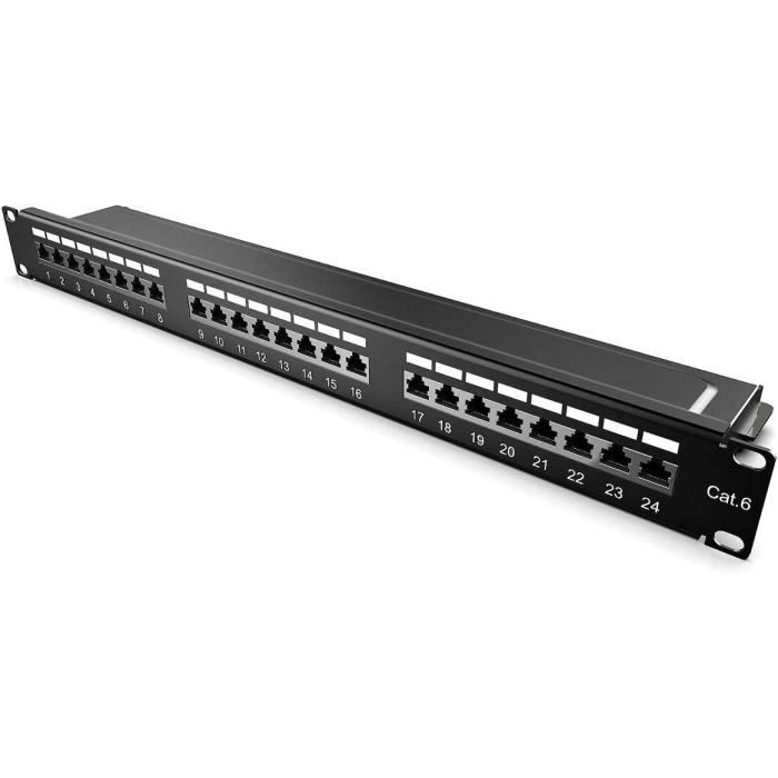 LIWI-Panneau de Brassage 24 Ports - Baie de Distribution pour câble ...