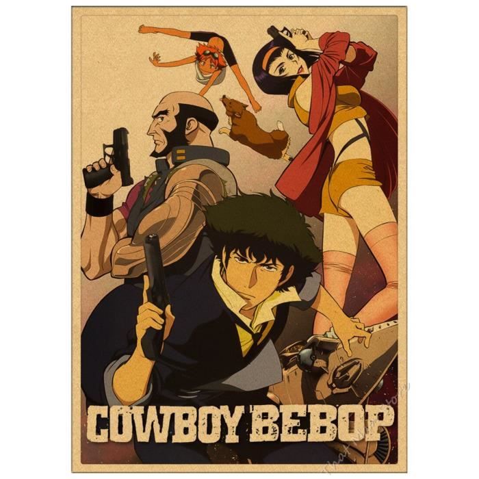Affiche de cowboy bebop Vintage décorative en papier Kraft, autocollant ...