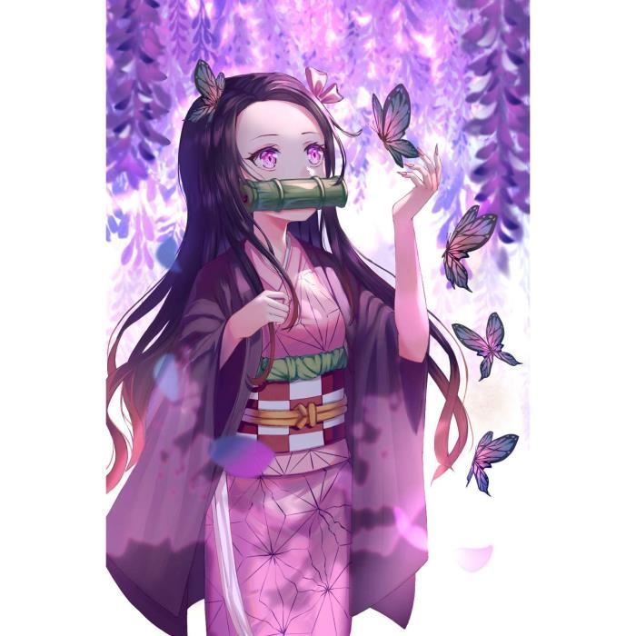 VKXs-1024 5D DIY Cosplay kamado nezuko Diamant Peinture Broderie ...