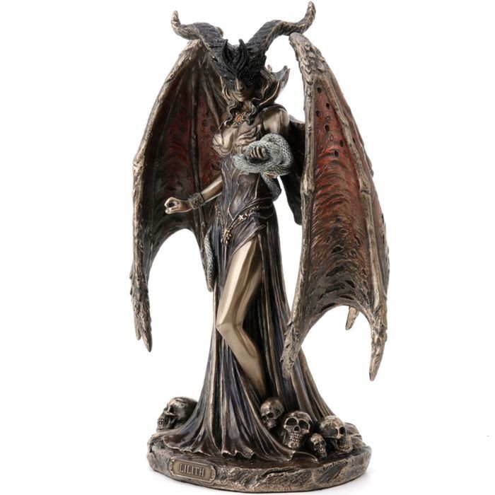 Statuette Lilith en résine aspect bronze - Cdiscount Maison
