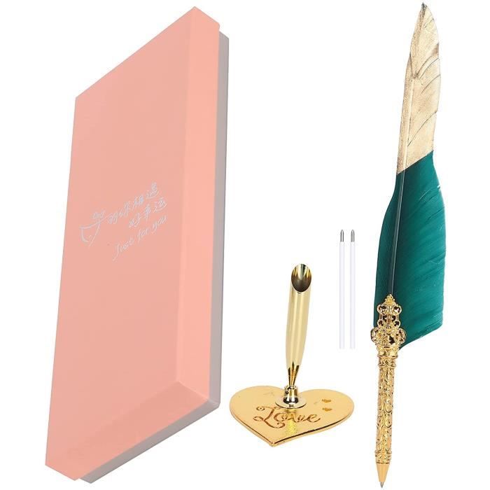 Ensemble de stylos à dessin en plumes, stylo plume à pointe fluide pour ...