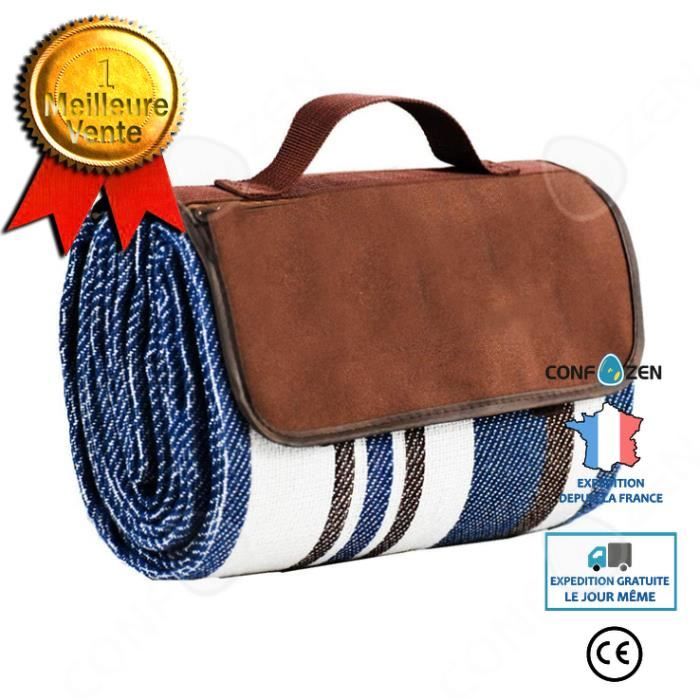 CONFO® Tapis de pique-nique en daim en plein air tissu de pique-nique ...