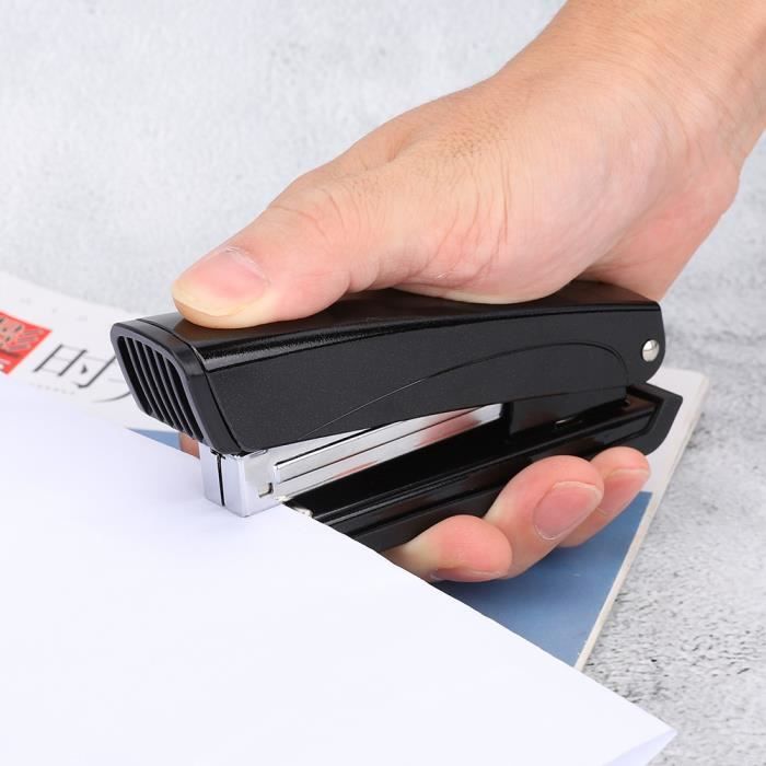 Dilwe agrafeuse de livre 20 feuilles agrafeuse livre en métal papier ...