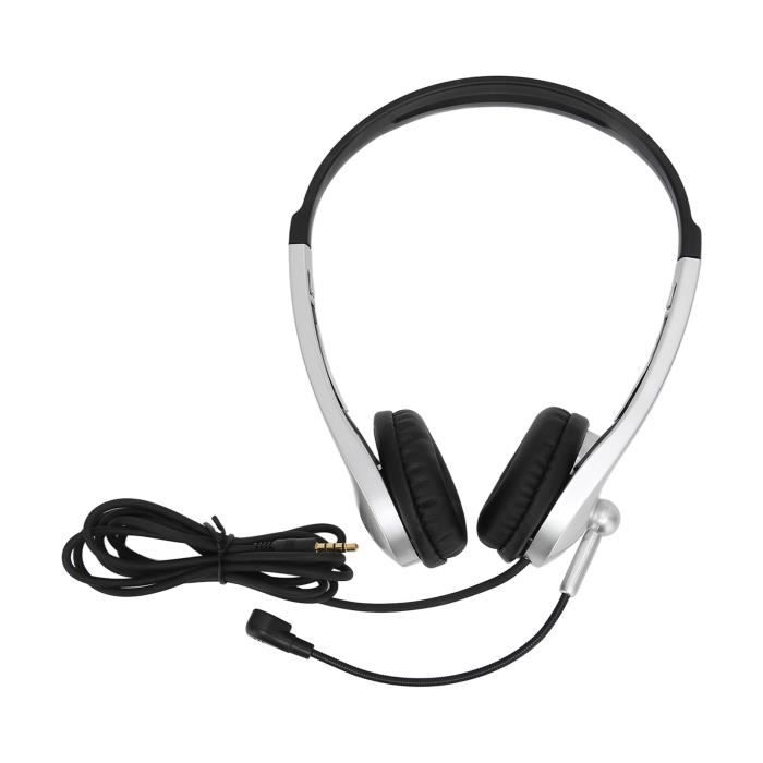Casque professionnel Casque USB, casques filaires professionnels 3,5 mm ...