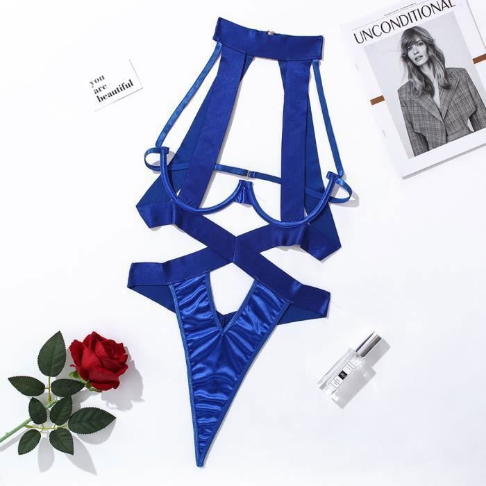 Nuisette En Dentelle Pour Femmes Sexy Col En Cœur Lingerie Costume