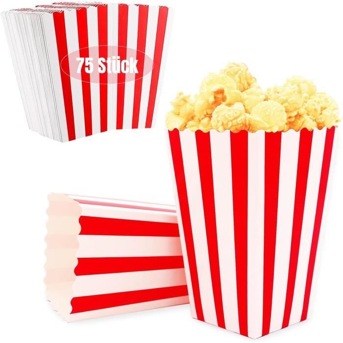 75 Pack Popcorn Boîtes, Boite Pop Corn Bonbons Conteneur, Pop Corn ...