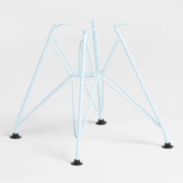 SKLUM Pieds de Chaise Scand Brich [KIDS !] Mate Bleu Eau - Cdiscount Maison
