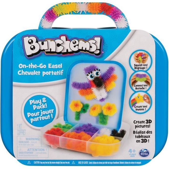 BUNCHEMS - Valisette Spin Master - 150 pièces - Garçon et Fille - A ...