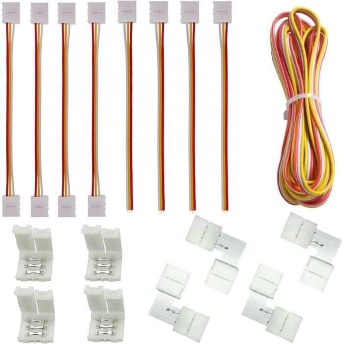 Kit De Connecteur De Bande Led À 3 Broches, Y Compris Un Câble D ...