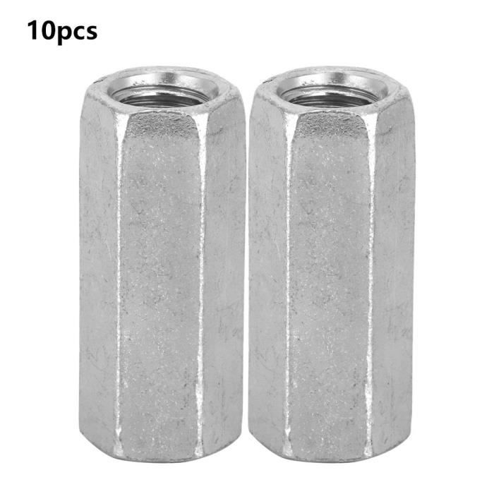 VINGVO Écrou Hexagonal 10 pcs M8 Écrous à Tige Longue Hexagonales Écrous à Douille Entretoises ...