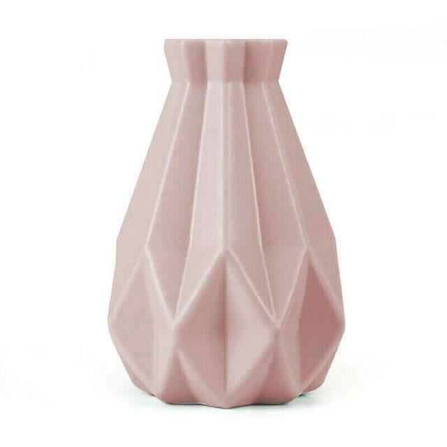 VASE,F Pink--Vase à Fleurs en Plastique, Vase en Céramique Incassable ...