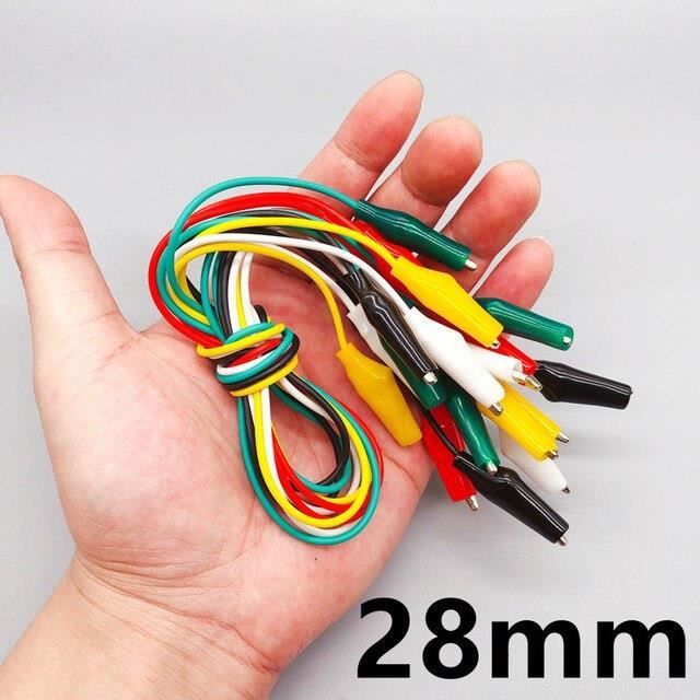 ACCESSOIRES POUR CABLE,2.8cm 10 article--Pince crocodile électronique à ...