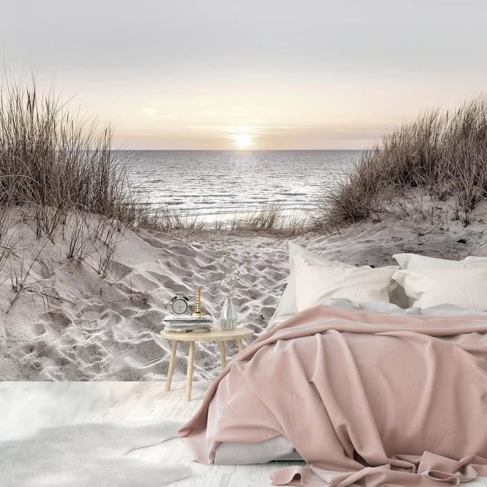 Papier Peint Intissé Mer Plage 200X140 Cm Décoration Murale Xxl Poster ...
