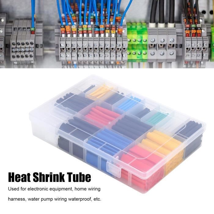 Ensemble de tubes thermorétractables MXZZAND - Noir, Bleu, Vert ...