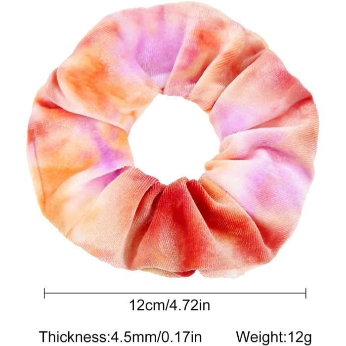 6 Pièces Chouchou Cheveux Femme Velours Chouchou Satin Scrunchies Tie ...