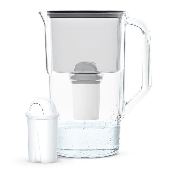 Carafe Filtrante Aqua Classic Capacité de 2,5l Noir Avec 1 Cartouche ...