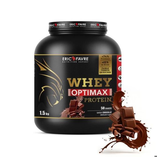 Eric Favre - Whey Optimax Protein - Proteines - Chocolat - 1,5kg ...