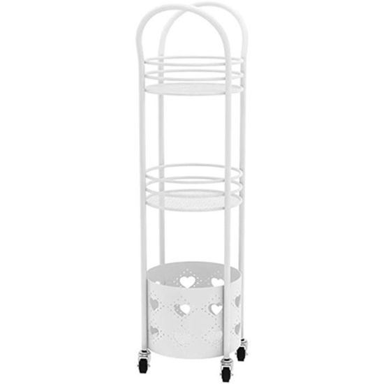 FQYEP Chariot de Service Metal Chariot Rangement 3 Niveaux Desserte ...