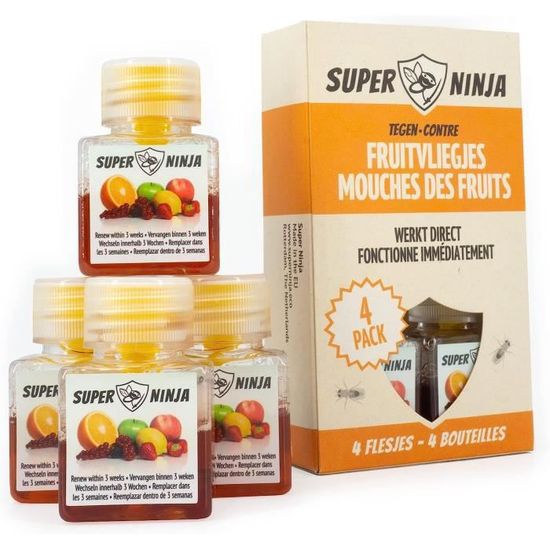 Super Ninja Piege A Moucherons – 4 Pièges - Pièges Écologiques Très ...
