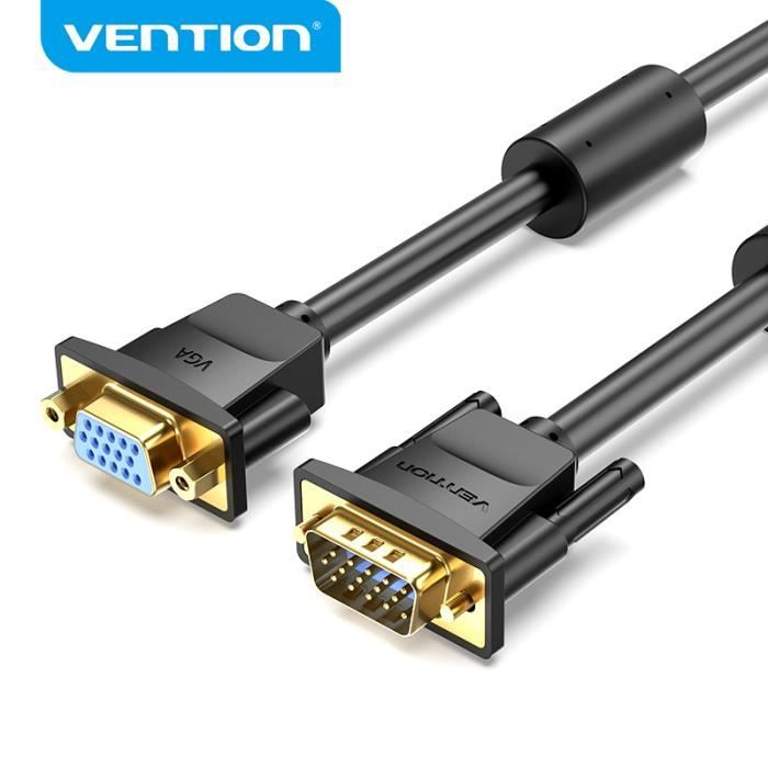 Câble d'extension VGA 5m câble'extension VGA mâle vers femelle, 3 + 6 ...