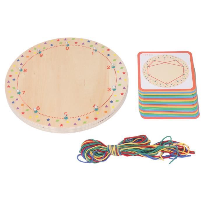 Atyhao Tableau géo en bois Géoboard en Bois pour Enfants, Favorise la ...