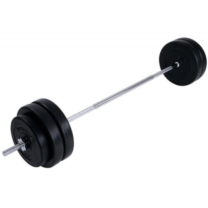 Set d'haltère long barre poids 56,5 kg sport fitness musculation ... Set d'haltère long barre poids 56,5 kg sport fitness musculation ...