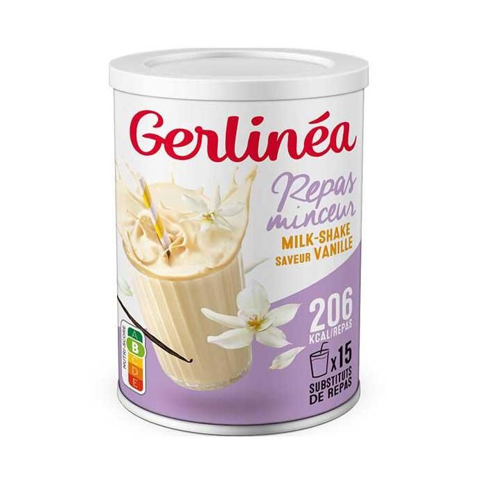 Gerlinéa Repas Minceur Milk-Shake Vanille 436g - Cdiscount Au quotidien