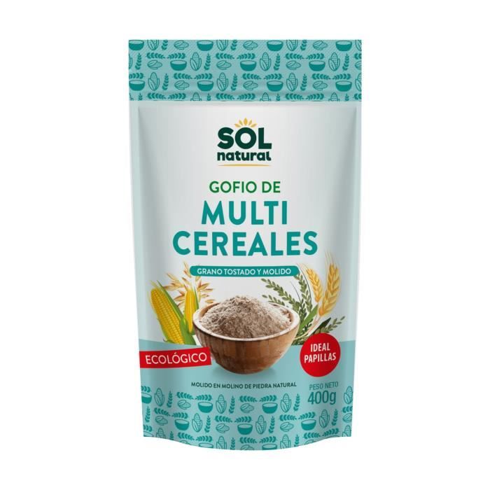 SOL NATURAL - Gofio multigrains bio à grains entiers 400 g - Cdiscount ...