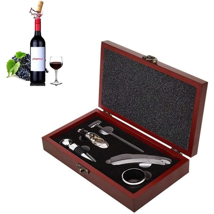 COFFRET CADEAU VIN FFZH Tire Bouchon, 5 Pcs Ensemble-Cadeau d ...