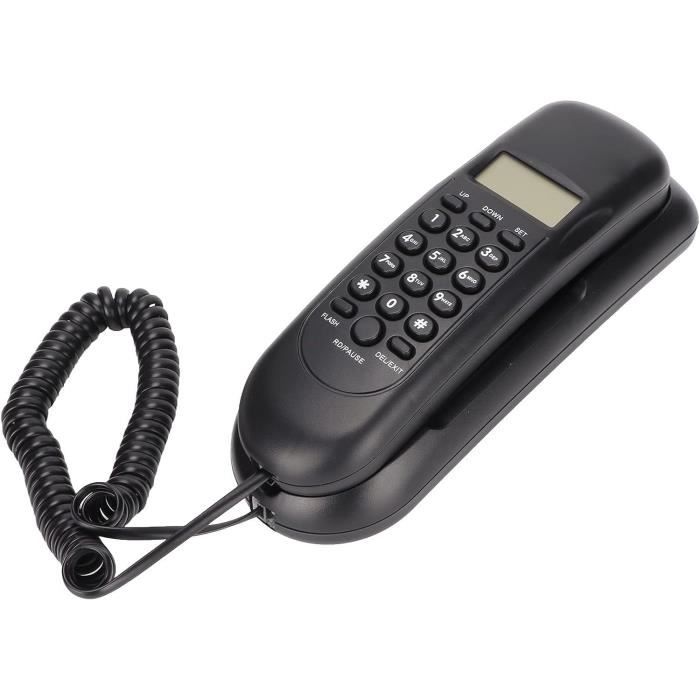 Téléphone Filaire,Téléphone Fixe Mural Avec Identification De L'Appelant,Recherche D'Appelant À ...