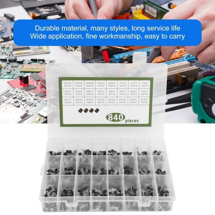 Transistor Triode Kit D'Assortiment De Transistors Kit De Transistors ...