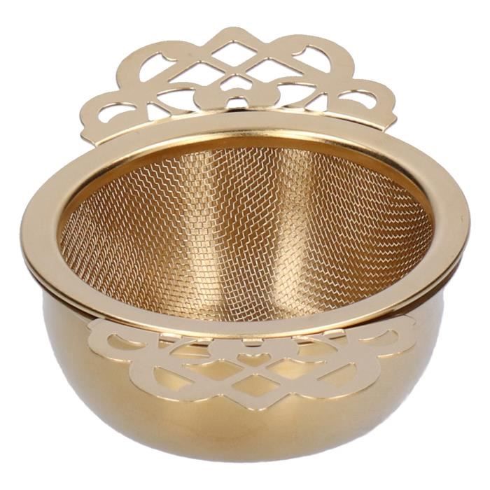 Duokon Tea Strainer, 304 Stainless Steel Double Exquisite Tea Filter ...