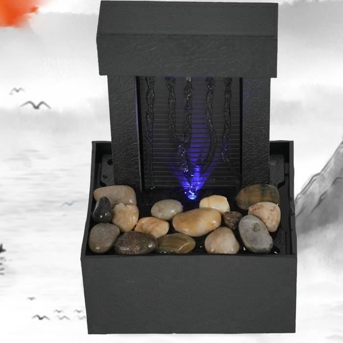 Fontaine De Table Éclairée Fontaine D'Eau De Table De Spectacle De Lumière De Cascade Avec Des ...