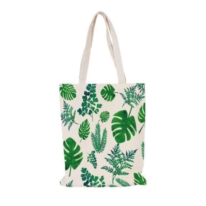 N206697-Sac shopping tote bag portés épaule en toile lavable blanc ...