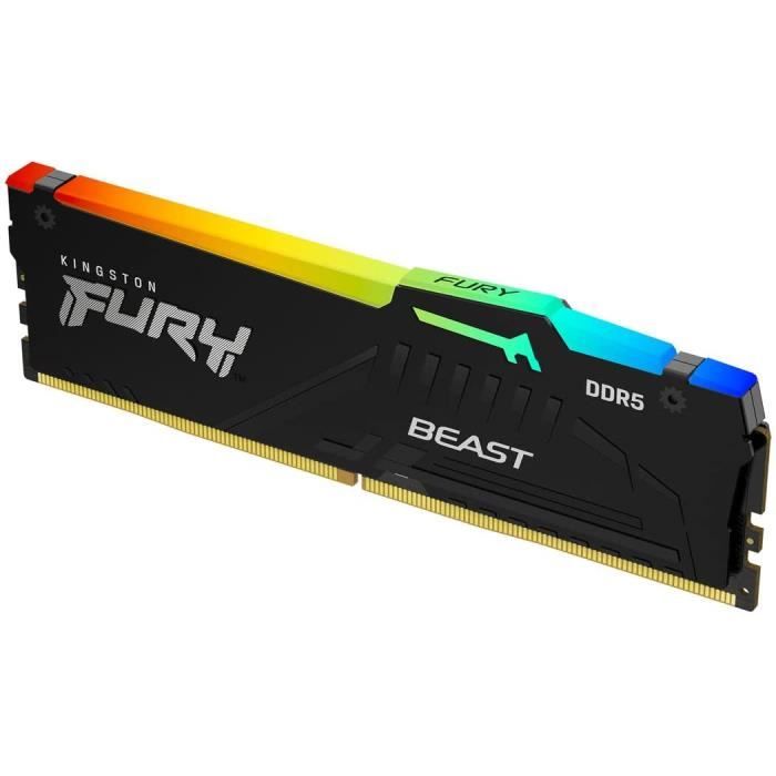 Mémoire pour PC de Gamer Kingston Fury Beast DDR5 RGB 32GB 4800MT/s ...