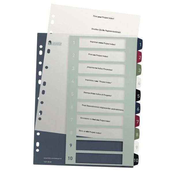 LEITZ Intercalaires imprimables Polypropylène extra-larges - Cdiscount ...