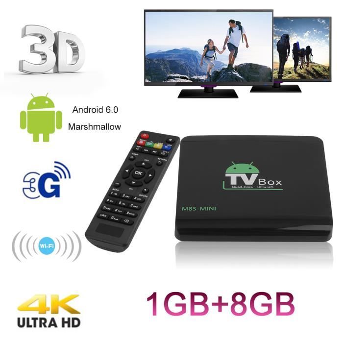 Boîtier décodeur intelligent de boîte de TV M8S pour le noyau ...