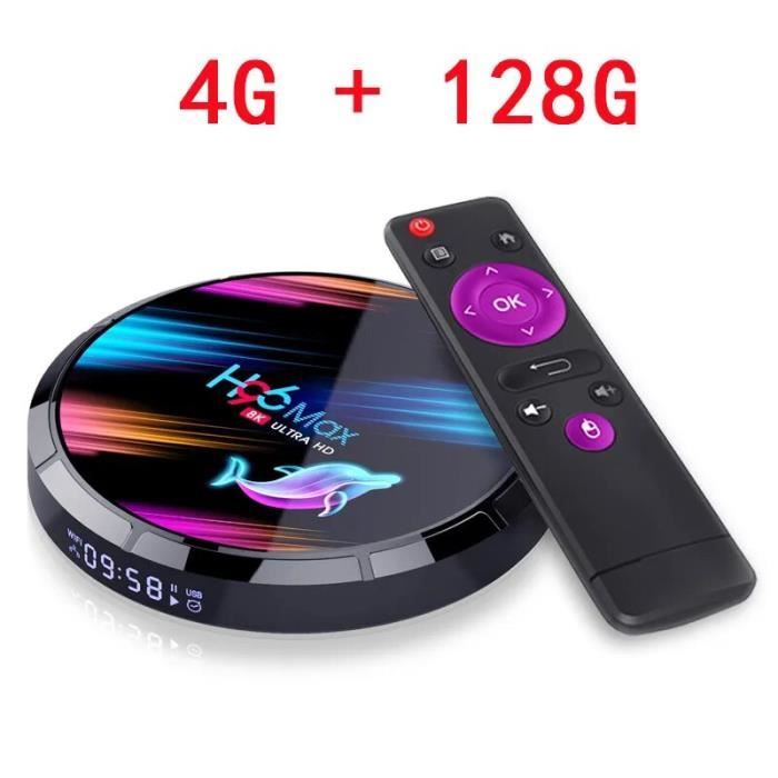 Boîtier Smart TV H96 Max Bery - RNCYN - Android 9.0 - Amlogic S905bery - 2.4G et 5G - 4G 128G TV ...